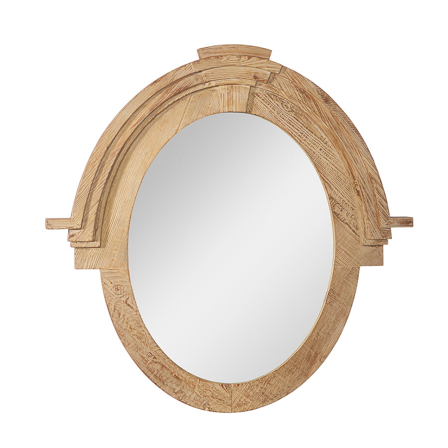 Wood Oval Mirror – Accent Prone
